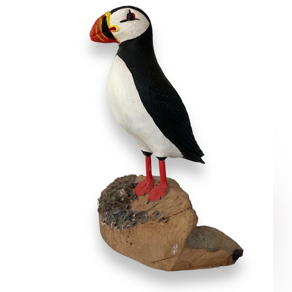 Handmade | Art | 200 Hand Carved Atlantic Puffin Bird Signedbill Beth ...